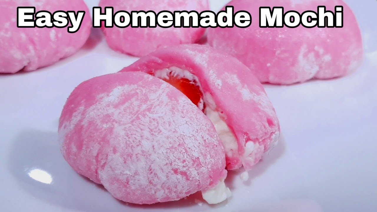 Sweet mochi recipe | easy homemade mochi | how to make mochi in ...