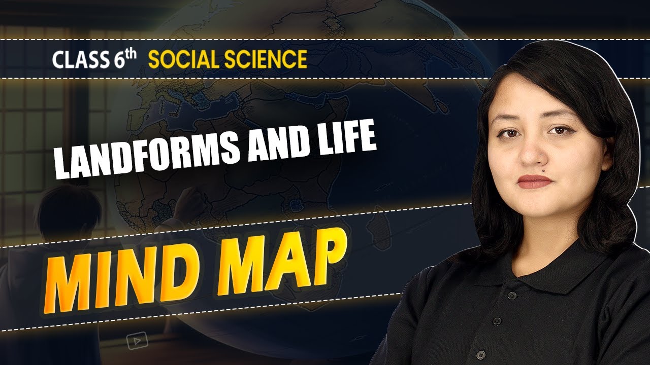 Mind Map - Landforms and Life | Class 6 Social Science Chapter 3 | CBSE ...