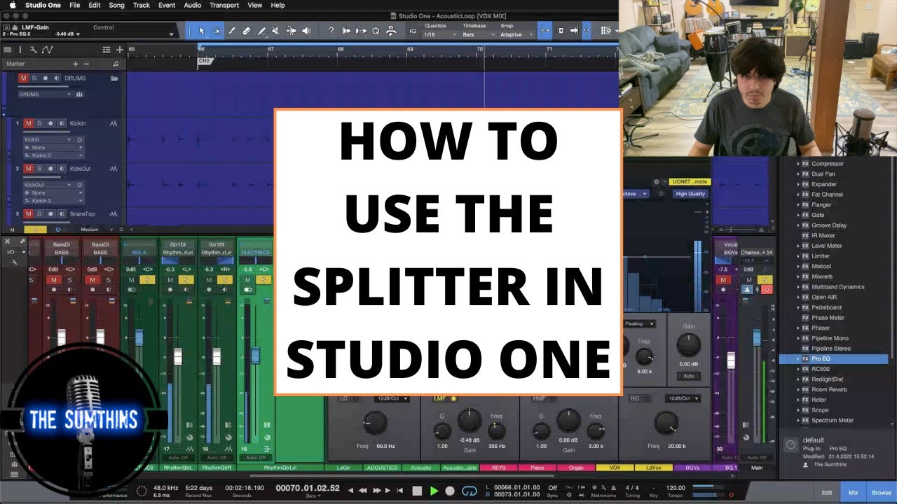 How To Use The Splitter Tool In Presonus Studio One - YouTube
