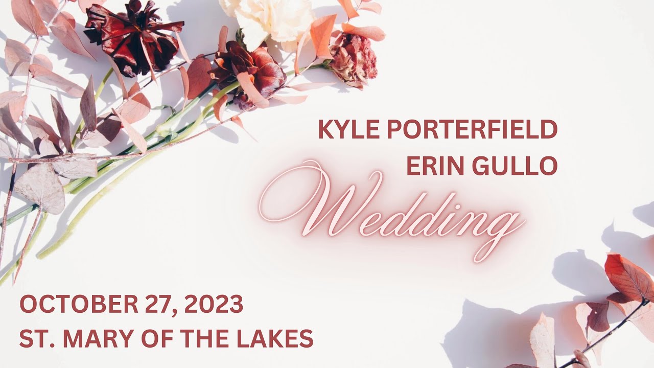Kyle Porterfield and Erin Gullo Wedding :: October 27, 2023 :: St. Mary ...