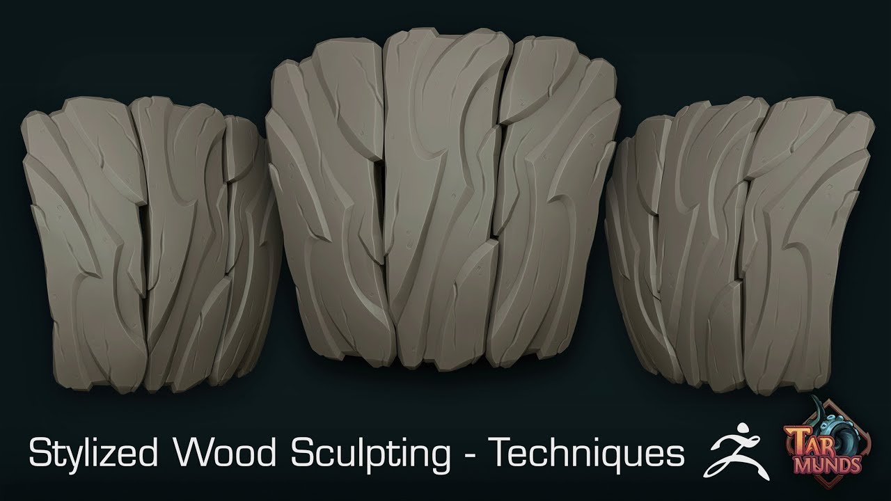 Stylized Wood Sculpting - Techniques - YouTube