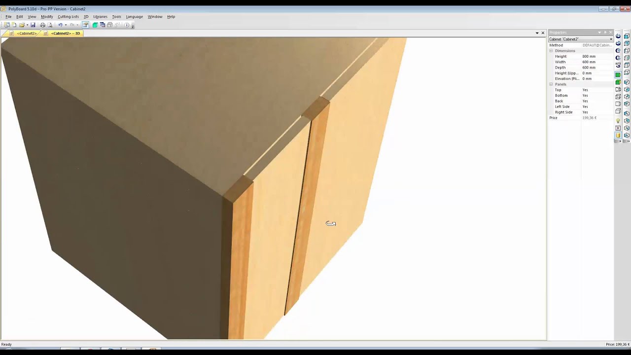 Semi Framed Doors with Polyboard Cabinet Softwaer - YouTube
