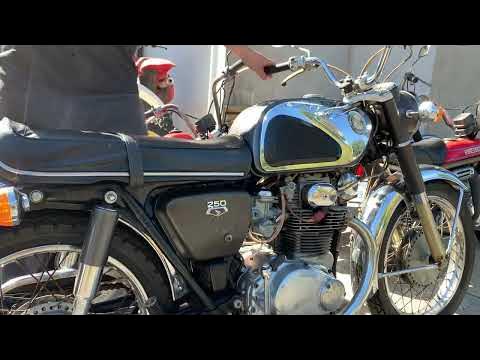 HONDA Dream CB250 TYPE-1 K0 ドリームCB250 タイプ1 1968 - YouTube