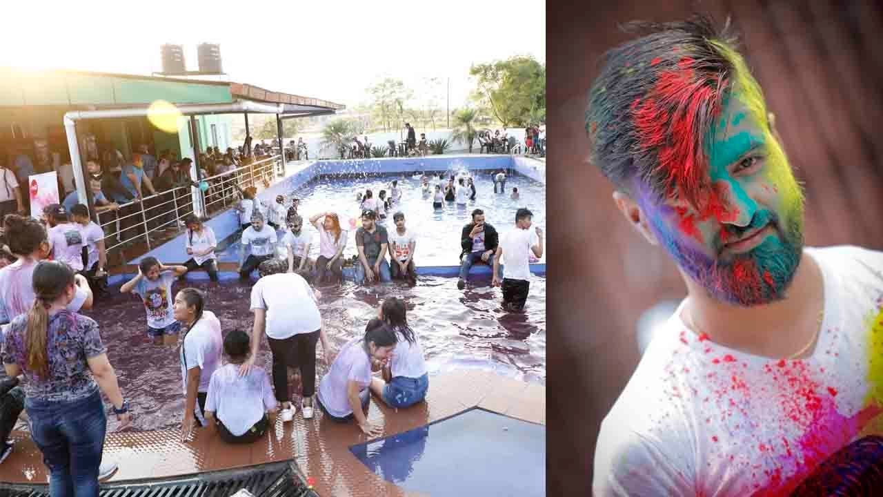 Chowkbazar Holi pool party 2019 - YouTube