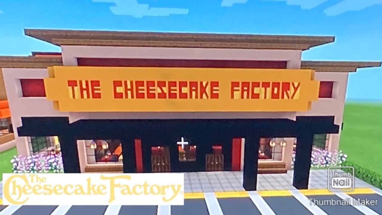 Minecraft Tutorial #108: How To Make The Cheesecake Factory (Restaurant ...