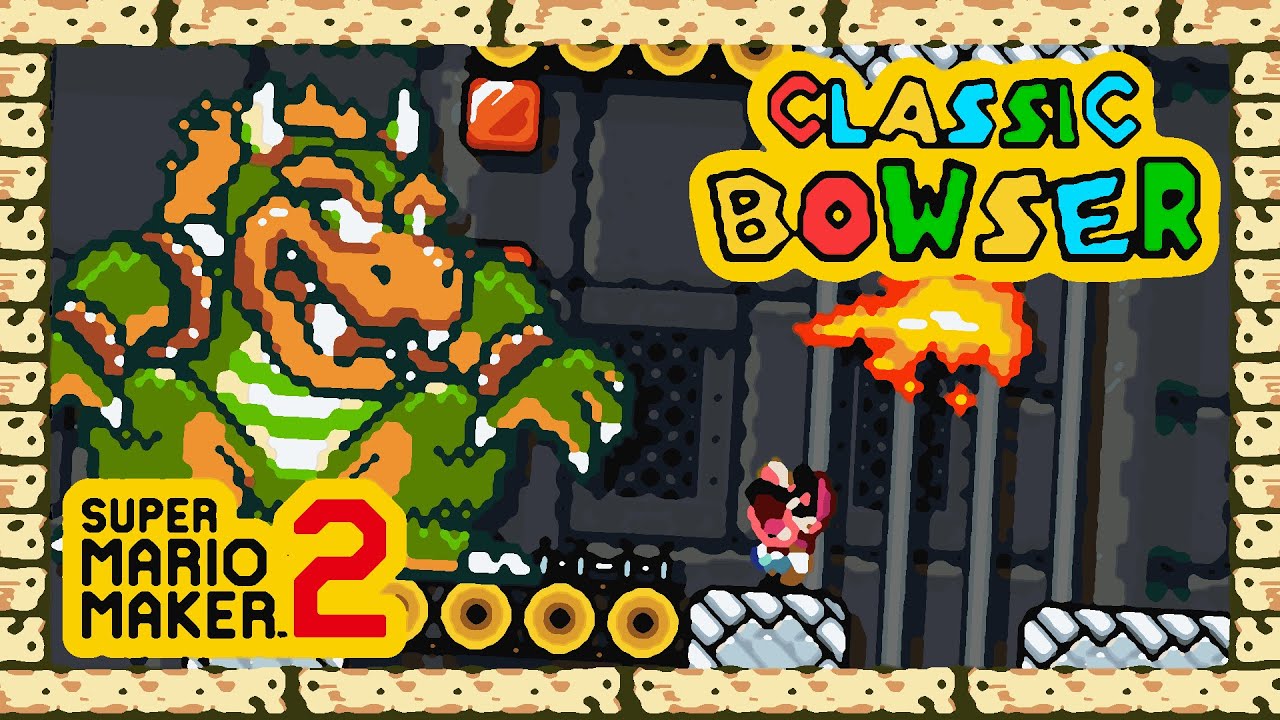 What if Bowser had his Classic Design in SMM2 (SMW Bowser Mod) - YouTube