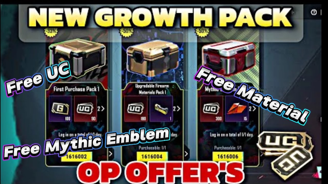 New Growth Pack | Pubg 2.9 Update Event | Free Material And Mythic ...