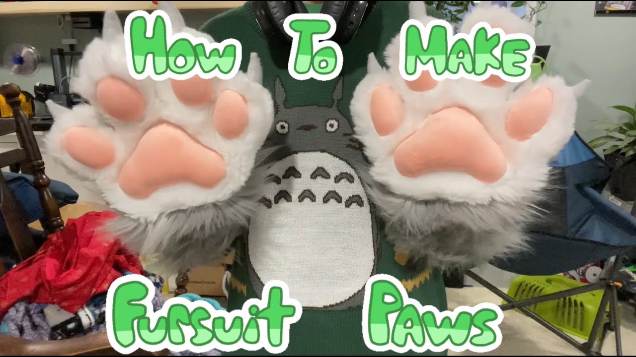 How to make your own Fursuit Paws - YouTube