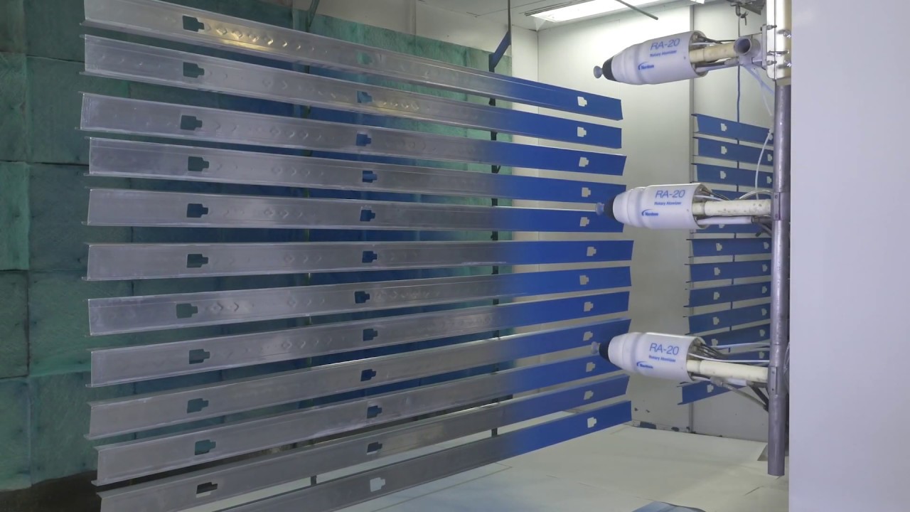 INDUSTRIAL LIQUID PAINTING - Nordson RA-20- Rotary Atomizer liquid bell ...