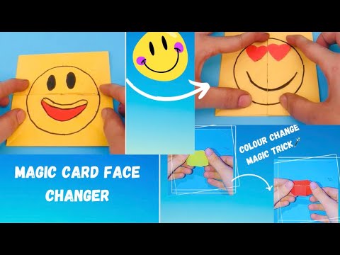 2 paper magic 🪄 tricks || magic card ||colour changer magic trick || # ...