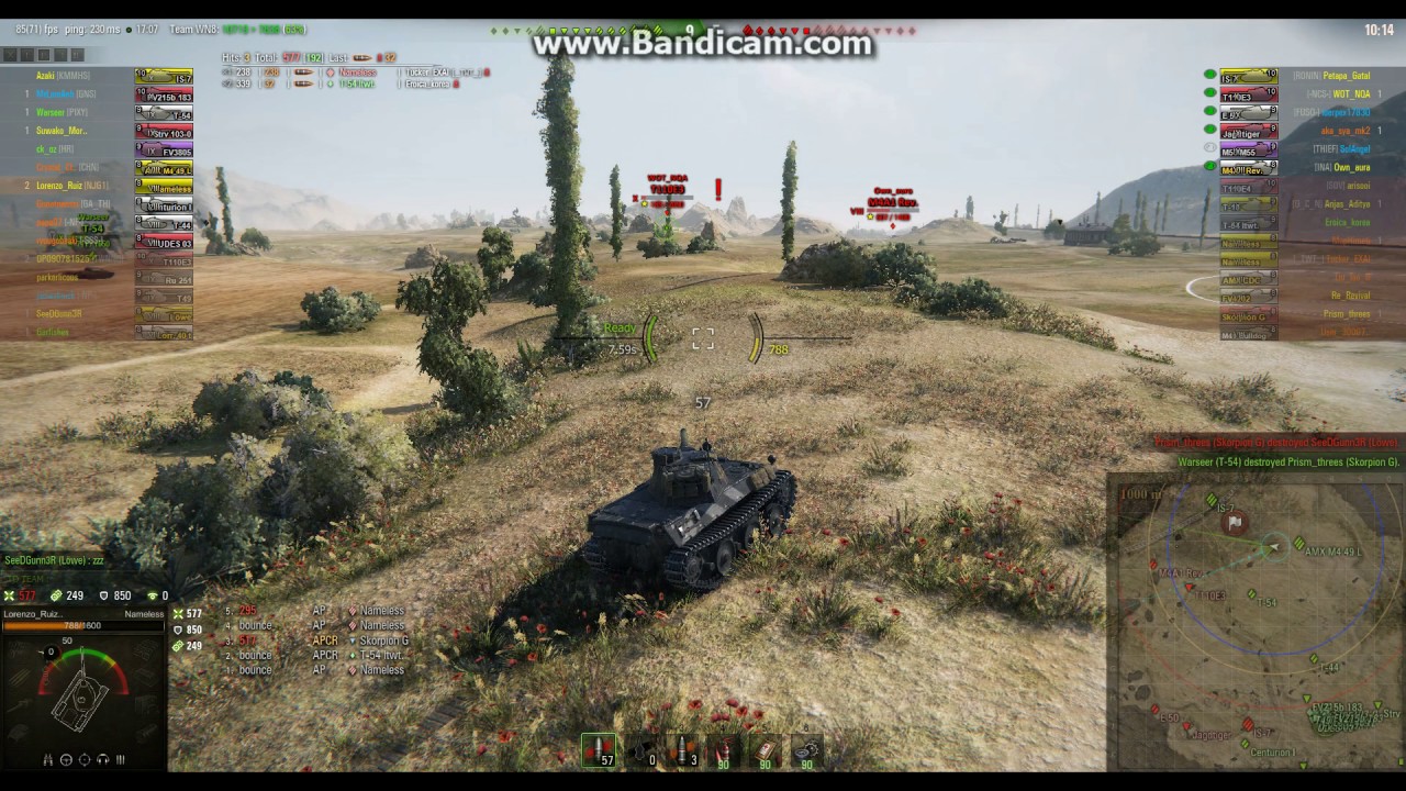 First Battle with the Nameless Tank [Lorenzo_Ruiz - WoT ASIA 6/20/2017 ...