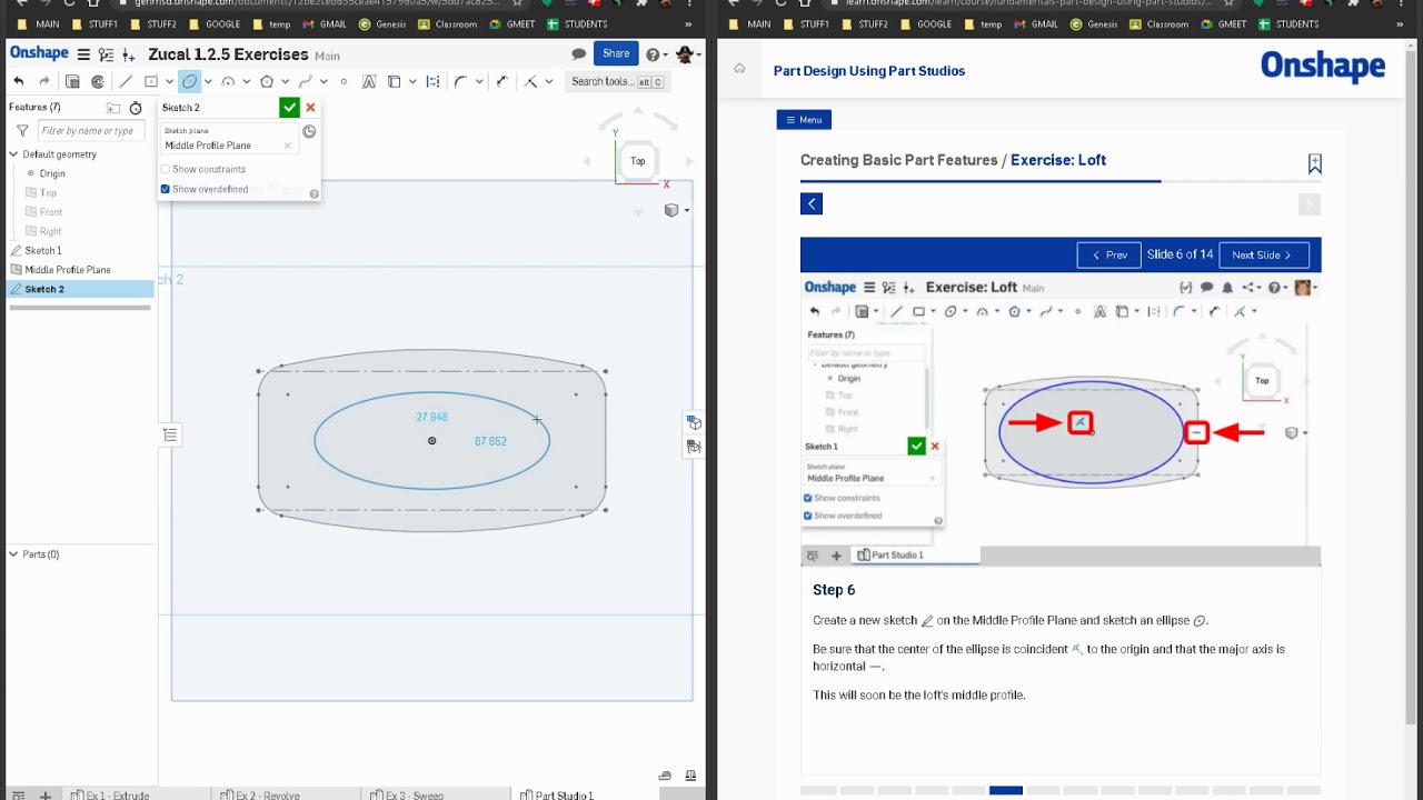 Onshape: Exercise - Loft - YouTube