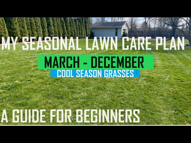 Seasonal Lawn Maintenance Tasks Chart
