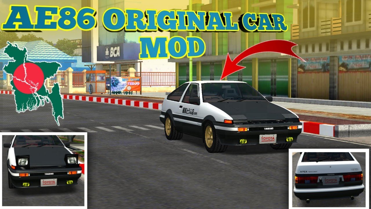 AE86 CAR MOD📎FREE||DAWONLOD BEST CAR MOD BUSSID CAR।। BUSS SIMULOTAR INDONESIA VERSION ( V. 3.7. ...
