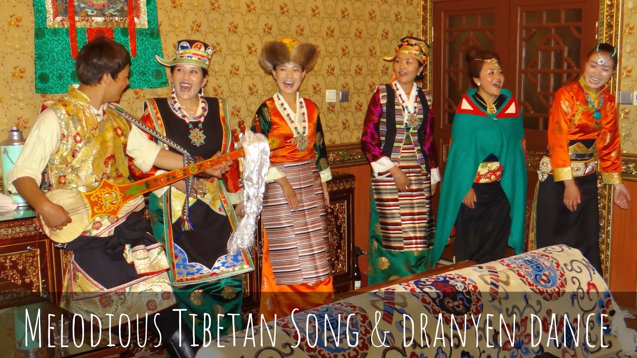 Melodious Tibetan Song & Dranyen Dance |Lhasa - YouTube