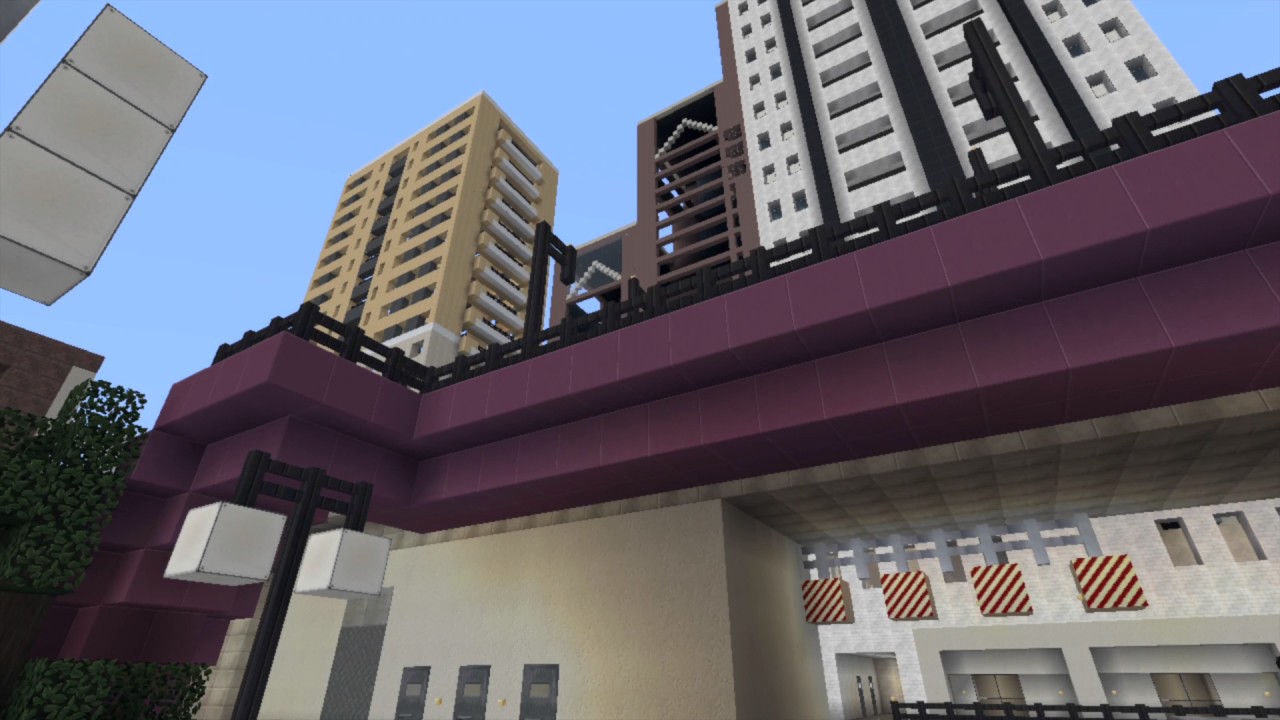Modern Japanese City in Minecraft *New block* part 1 - YouTube