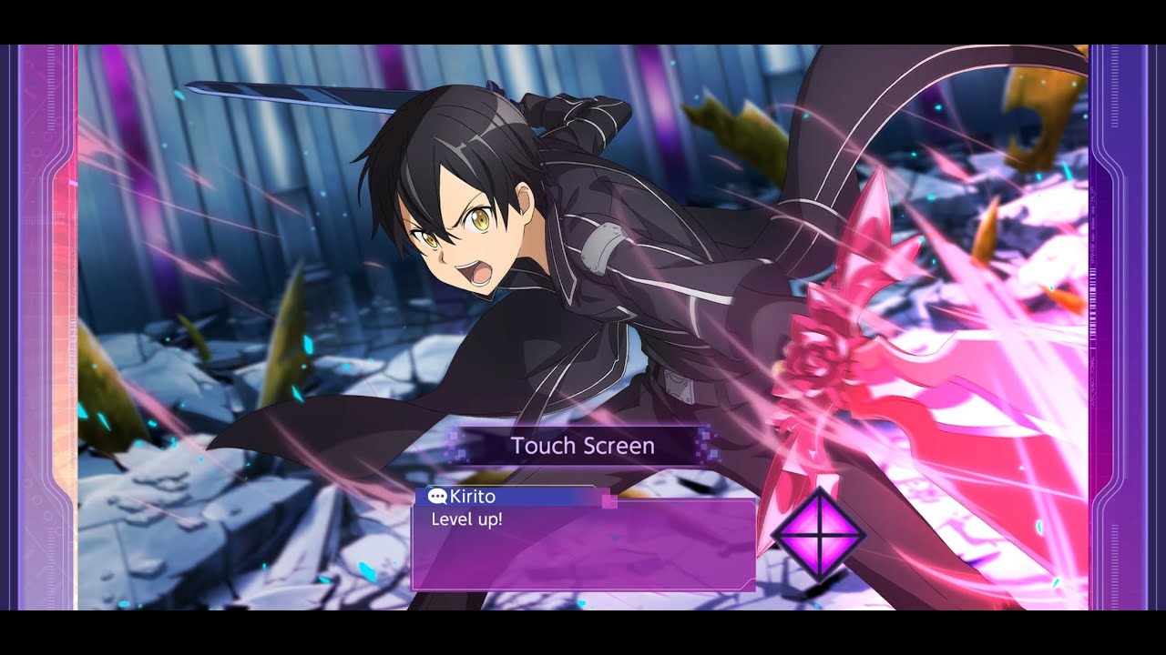 SAOARS Kirito(dual wield w/ blood rose sword) vs Chudelkin (last form ...