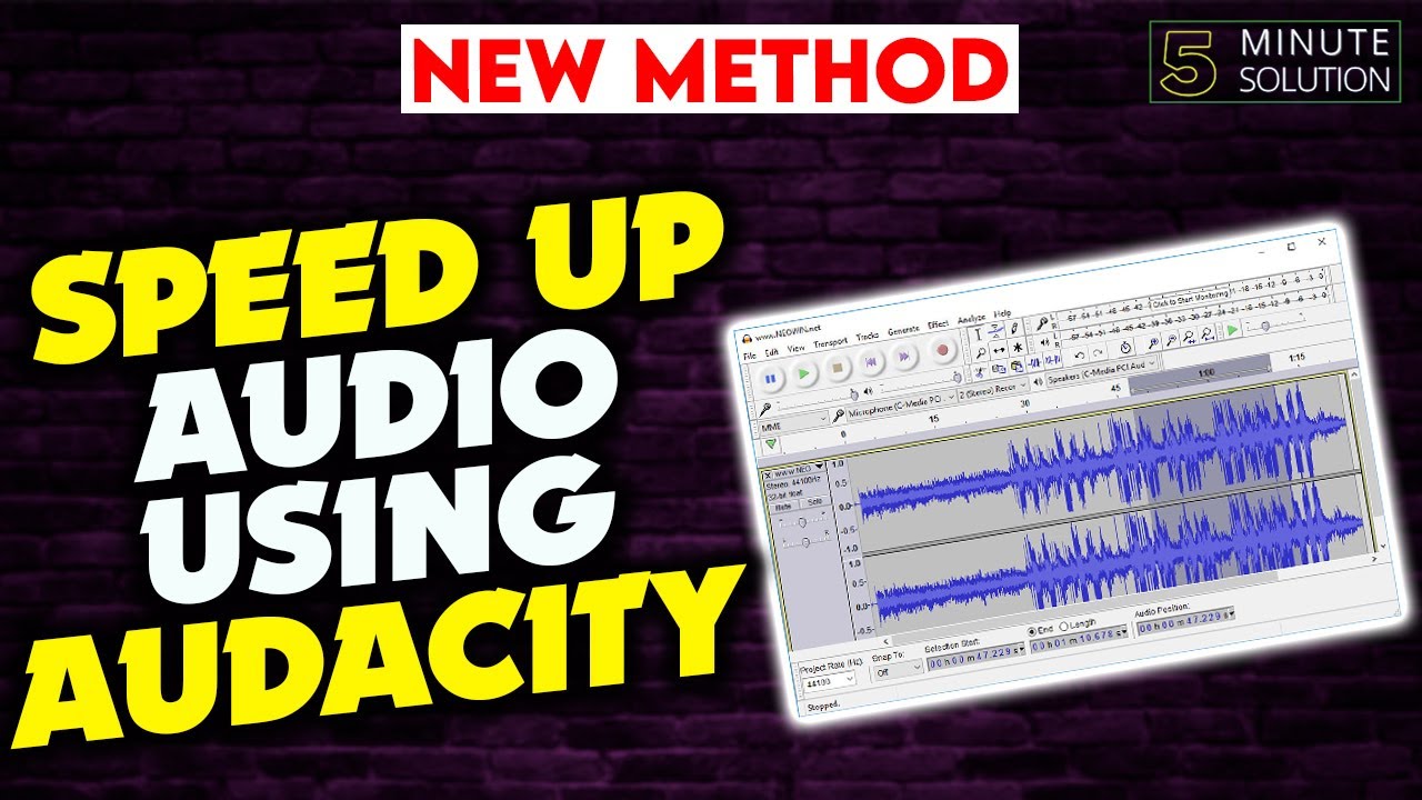 How To Speed Up Audio Using Audacity 2024 - YouTube