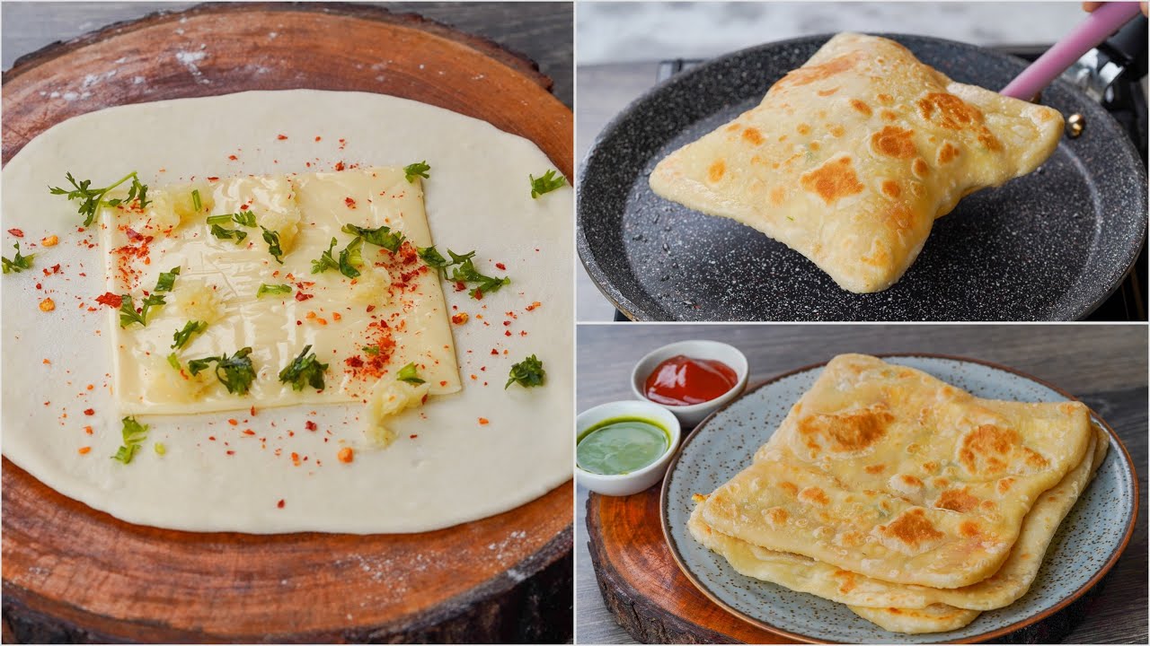 This Chilli Garlic Paratha Tastes Like Heaven !! | Homemade Delicious ...