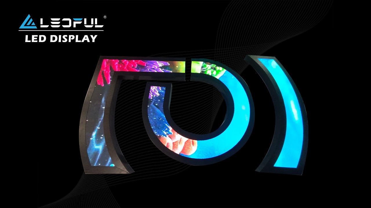 LED letter screen - YouTube