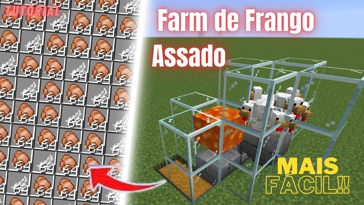 Como fazer uma Farm de Frango no Minecraft 1.17 - YouTube