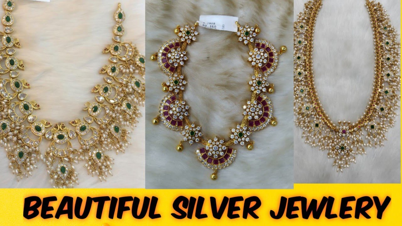 24k Gold Plated 925 Hallmark Silver Jewellery #silverjewllery - YouTube