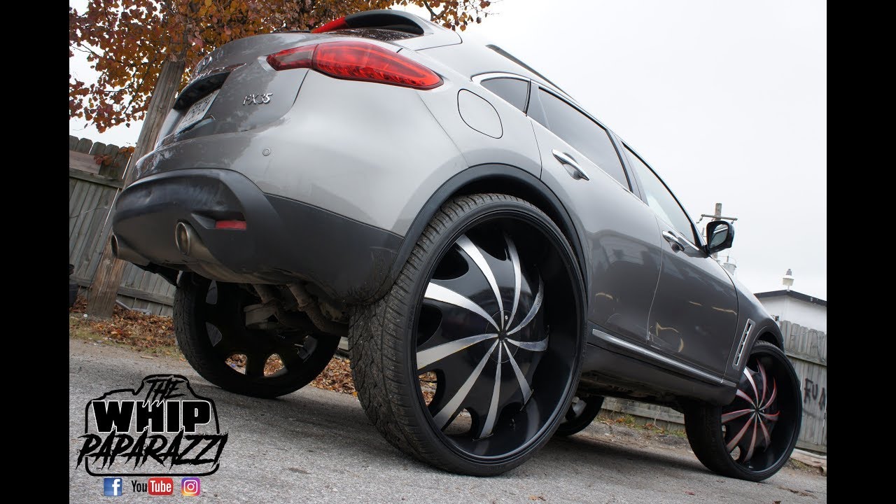 Infiniti FX35 Shark Body on 32" Starr Bear Wheels - YouTube