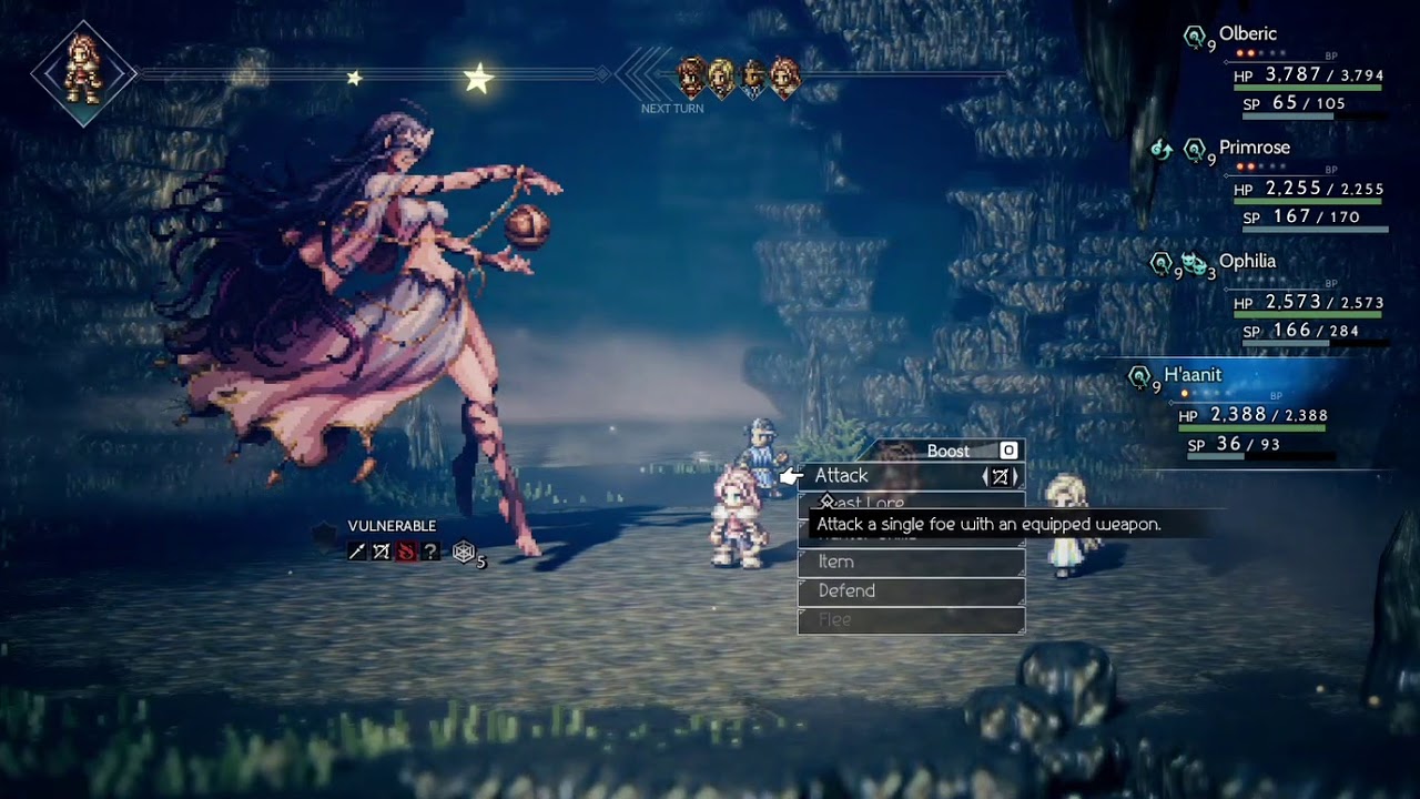 OCTOPATH TRAVELER | Steorra Boss Fight | No 2nd Job Used - YouTube