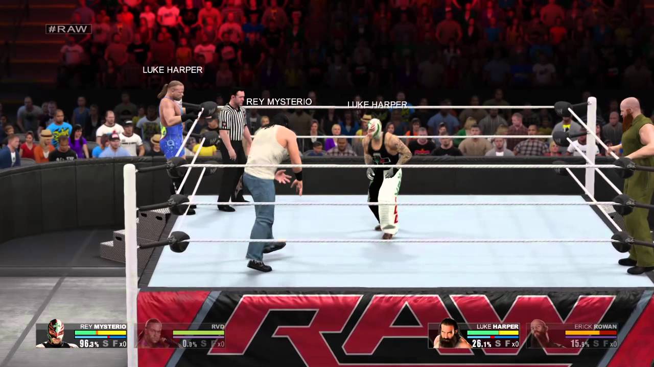 WWE 2K15 RVD & Rey vs Wyatt family - YouTube