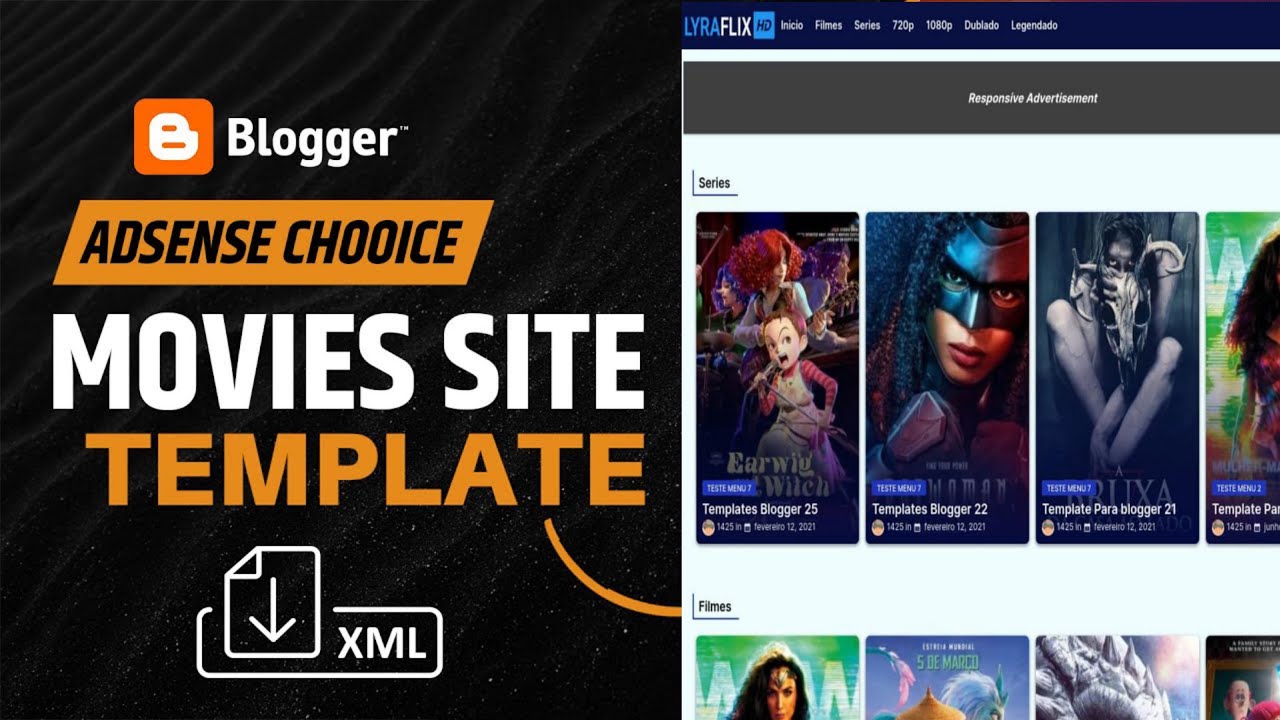 Best Blogger Templates for Movies - 2024 - YouTube