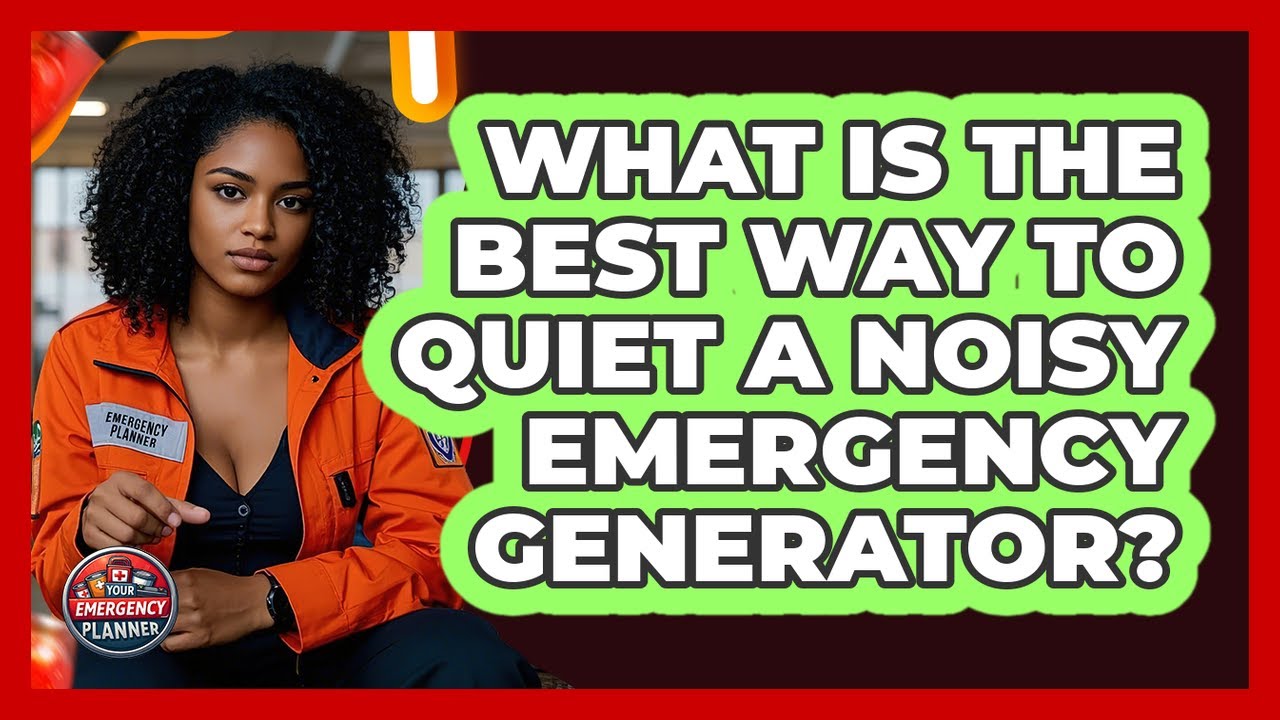 What Is The Best Way To Quiet A Noisy Emergency Generator? - Your ...