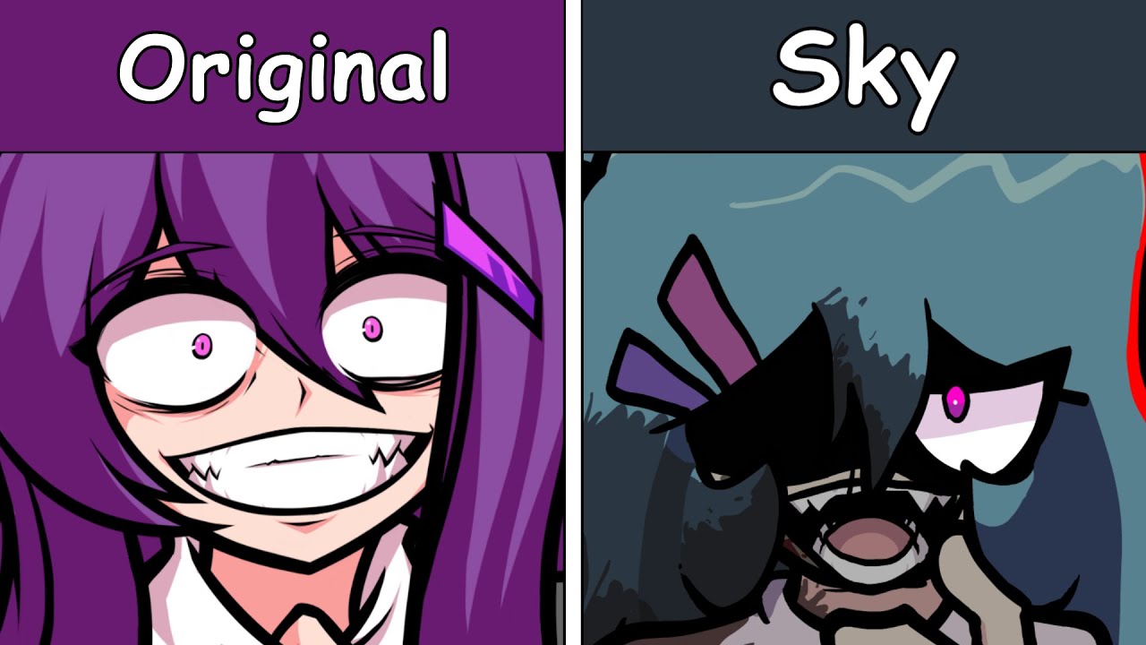 Markov Original Vs Sky (Doki Doki Takeover! - BAD ENDING) - FNF - YouTube
