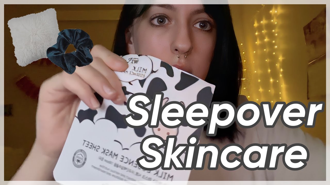 ASMR Skincare Sleepover ~layered, up close~ - YouTube
