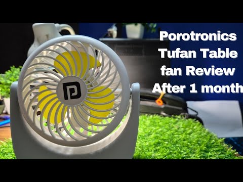 Porotronics Toofan Table Mini Fan || Product Review after 1 month of ...