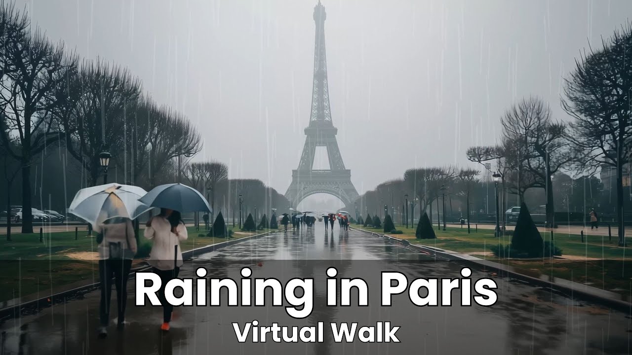Chill Walk with Rain 🌧️ Ambient in Paris | 4K AI Visual Relax | No ...
