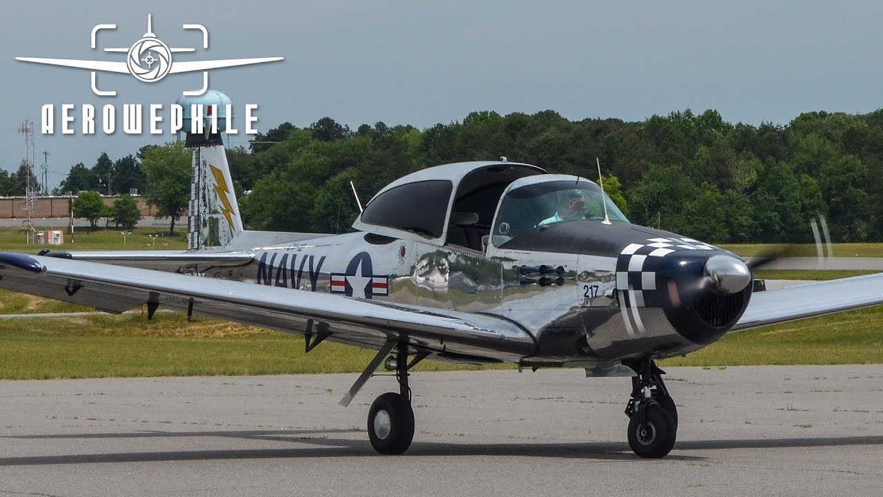 1949 Ryan Navion A Departure from Hickory Aviation Museum 22May21 - YouTube
