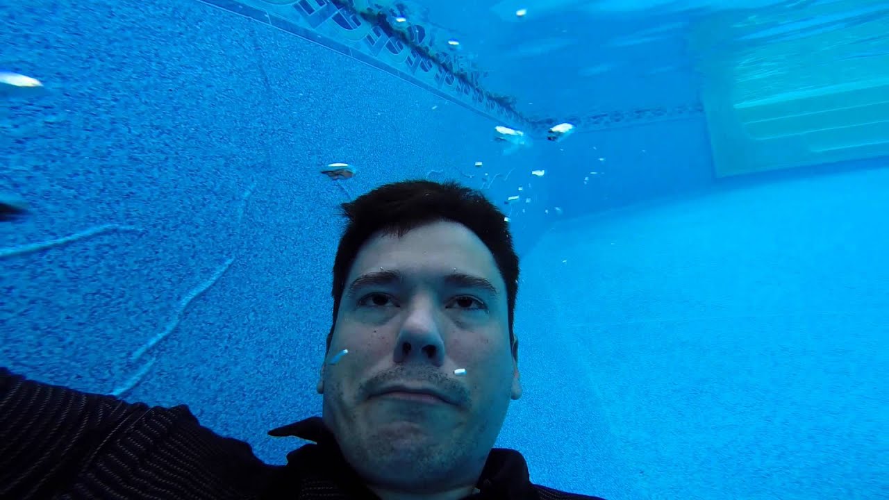 Brief dip underwater looking around - YouTube