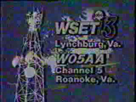 WSET-TV Channel 13, Lynchburg, VA Sign-off from Summer 1988 - YouTube