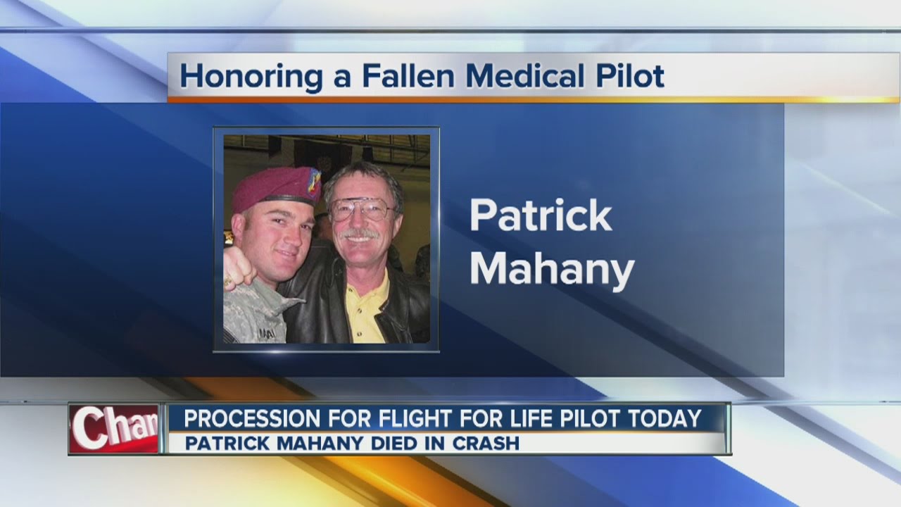 Procession Thursday to honor Flight for Pilot Patrick Mahany - YouTube