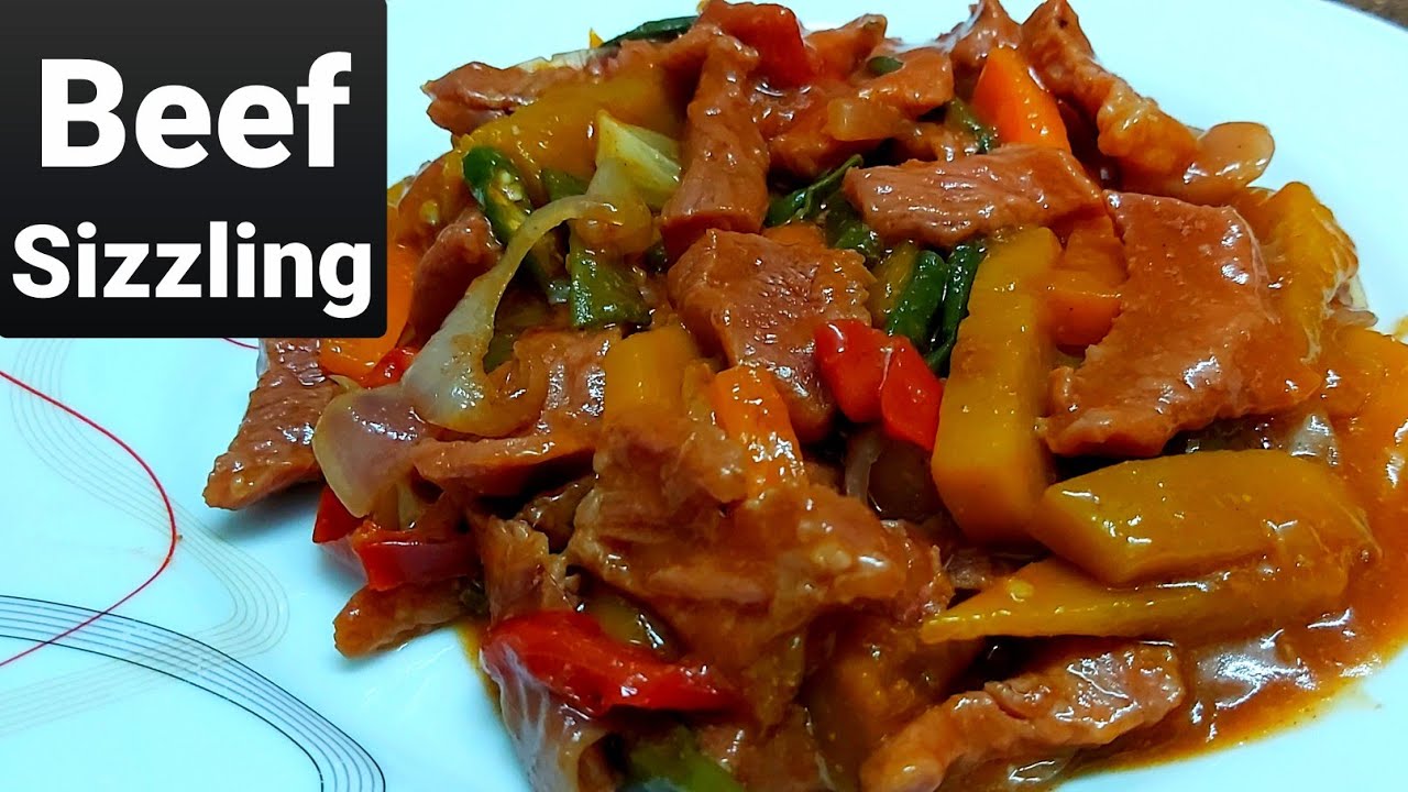 বিফ সিজলিং রেসেপি ।। Beef Sizzling Recipe || Chiness Beef Sizzling ...