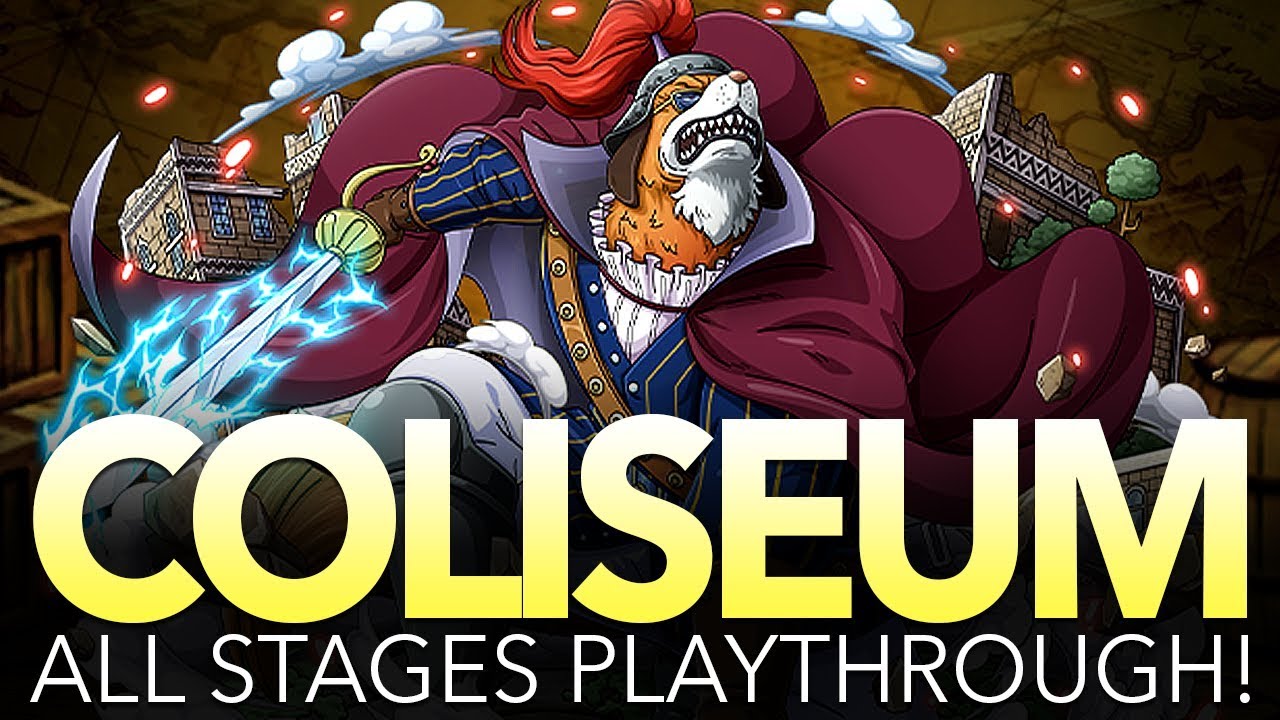 COLISEUM DOGSTORM! STAGES 1 - 5 PLAYTHROUGH! (One Piece Treasure Cruise ...