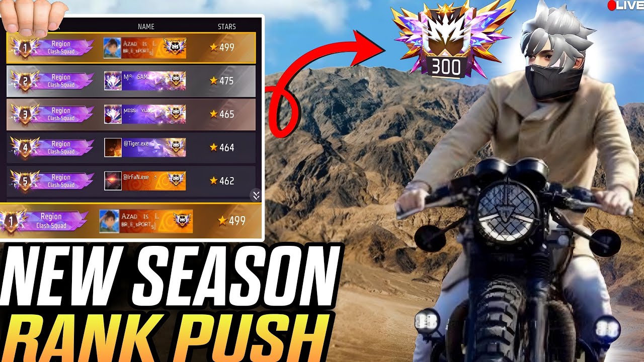 TOP 1CS RANK PUSH TO GRANDMASTER || FF LIVE || FREE FIRE LIVE || FF TOP ...