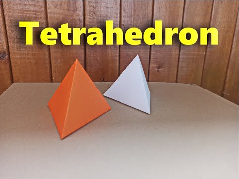 How to make a Tetrahedron out of paper Very easy way - YouTube