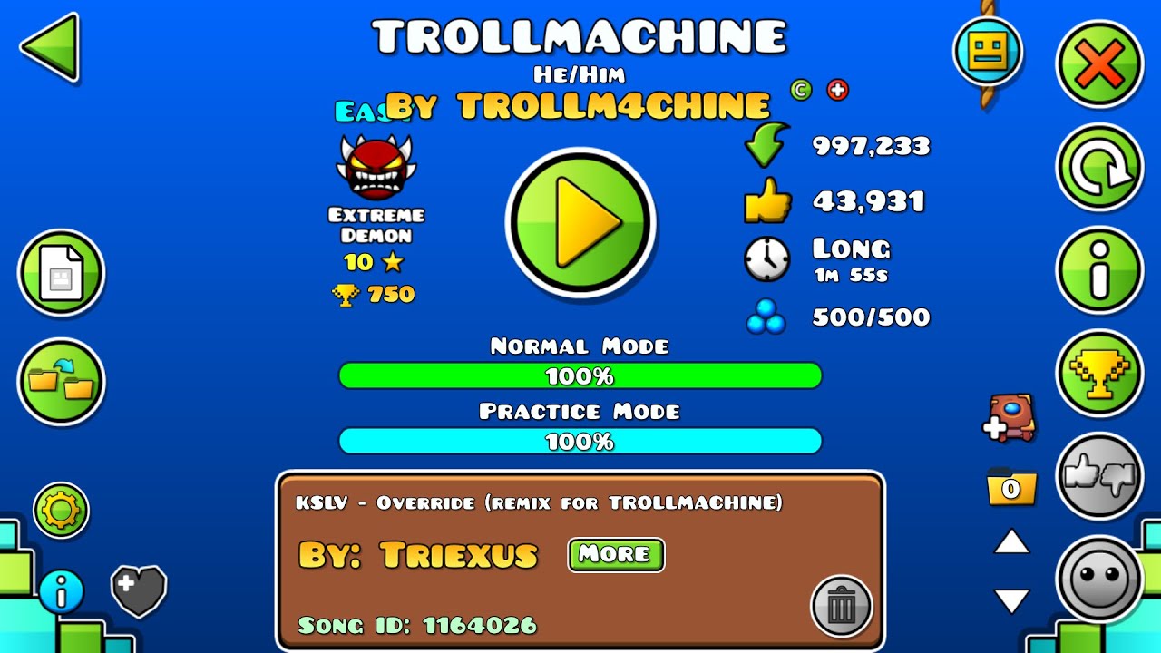 TROLLMACHINE by TROLLM4CHINE & More 100% | 60FPS - YouTube