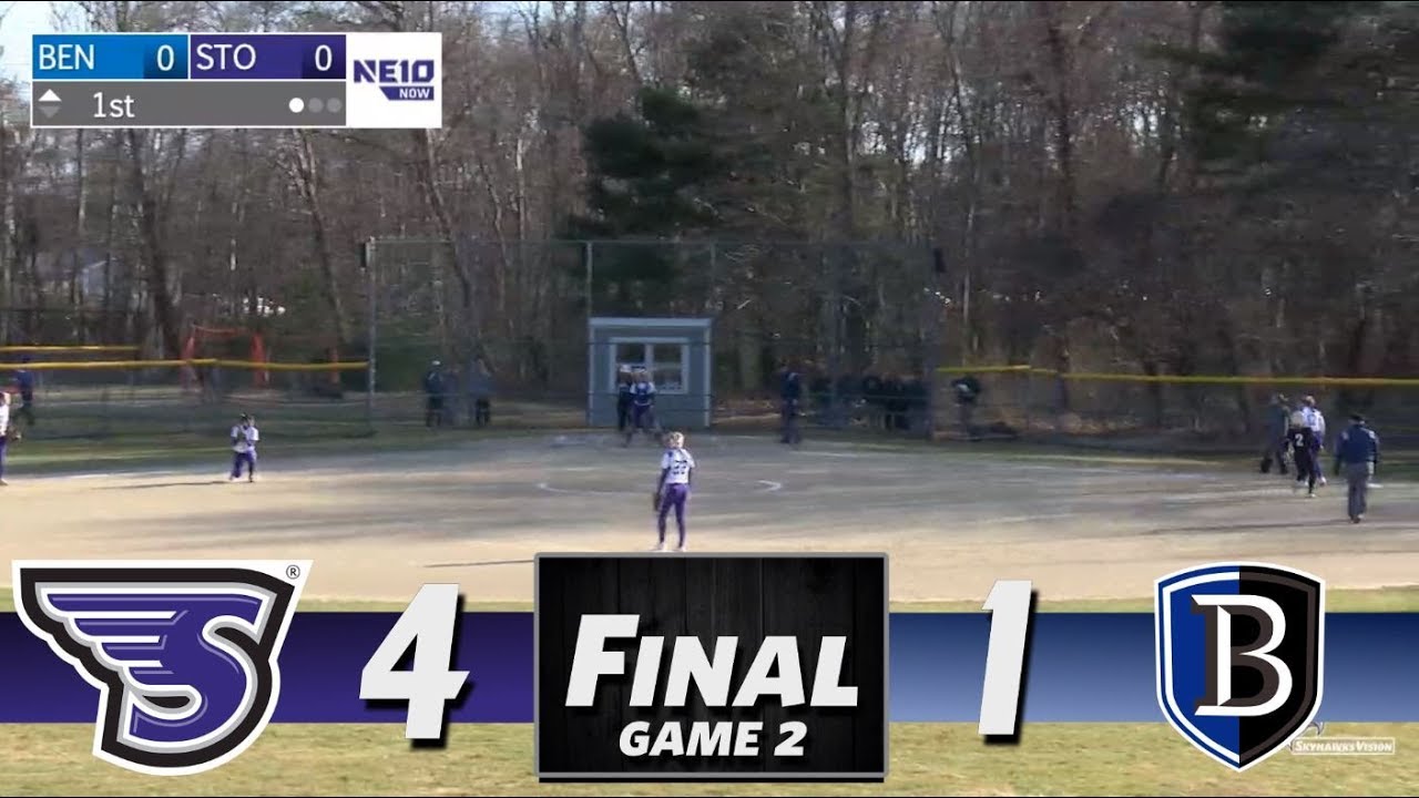 Stonehill Softball Doubleheader Highlights and Post-Game Interviews vs ...