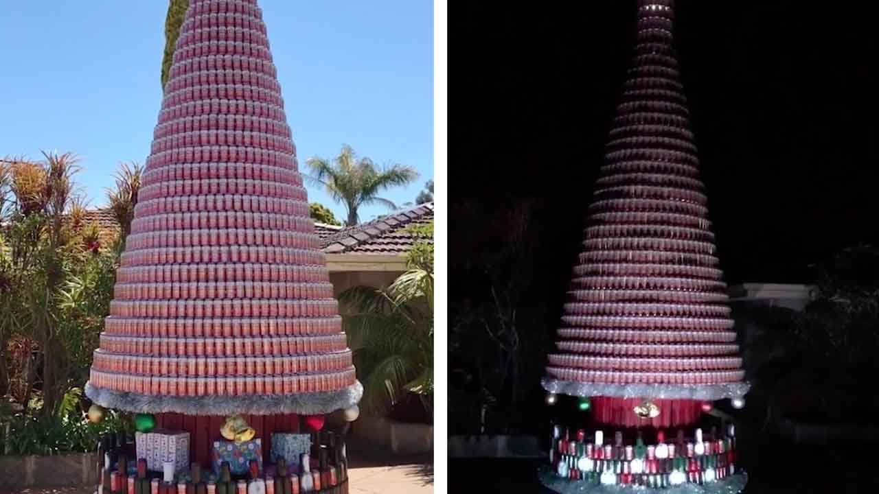Redneck Beer Can Christmas Tree