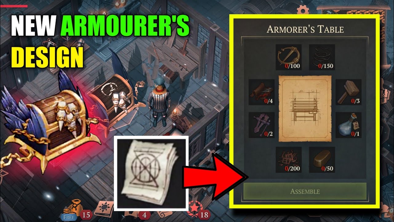 New Armorer's Table Design | New Chest Free | Update 5.0.0 Grim Soul ...