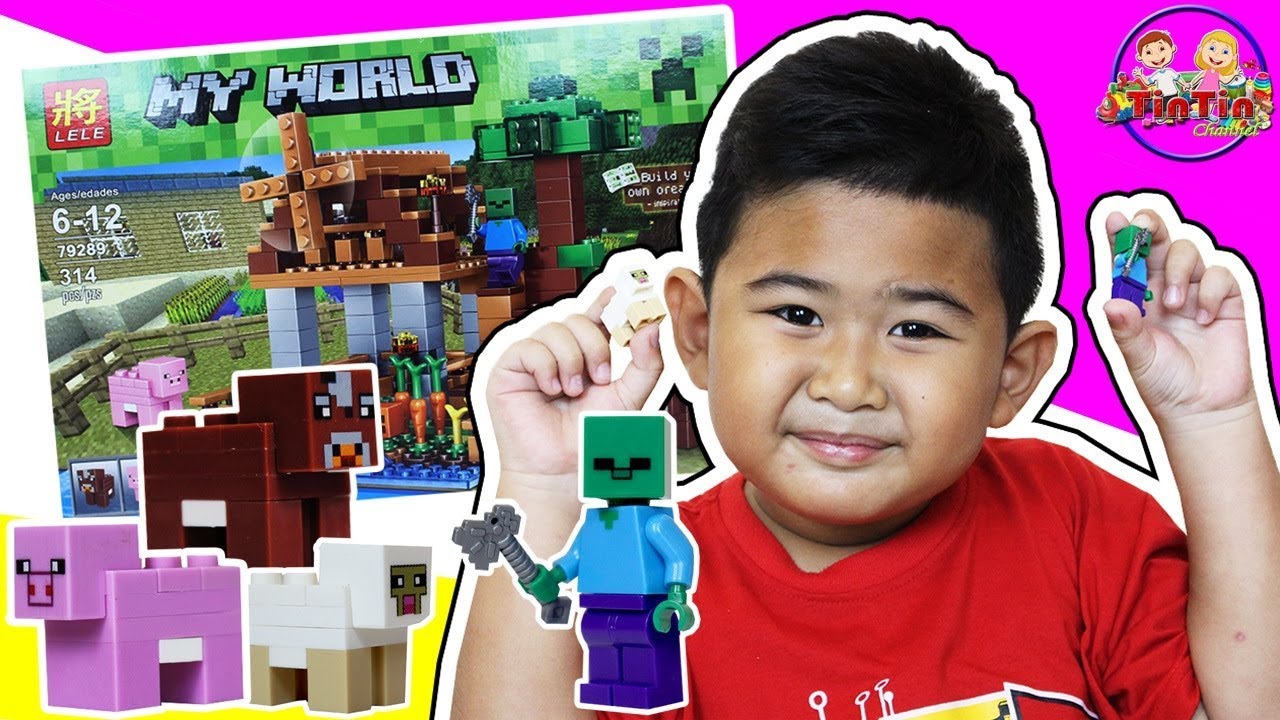 รีวิวเลโก้จีน ฟาร์มเลี้ยงสัตว์ Lele Minecraft My World (Flevomel The ...