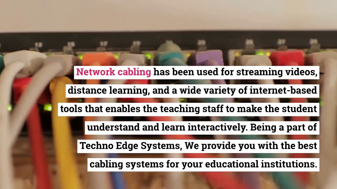 How does Network Cabling Installation help to Education Sectors? - YouTube