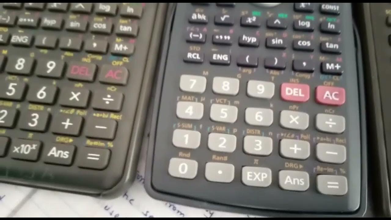 Comparison Of Electronic Scientific Calculators - YouTube